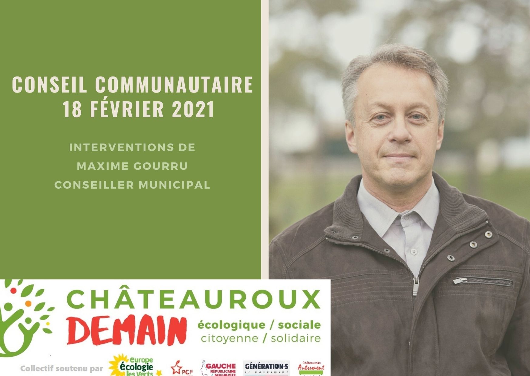 Les interventions de Maxime Gourru lors du conseil communautaire du 18 ... Les interventions de Maxime Gourru lors du conseil communautaire du 18 ...