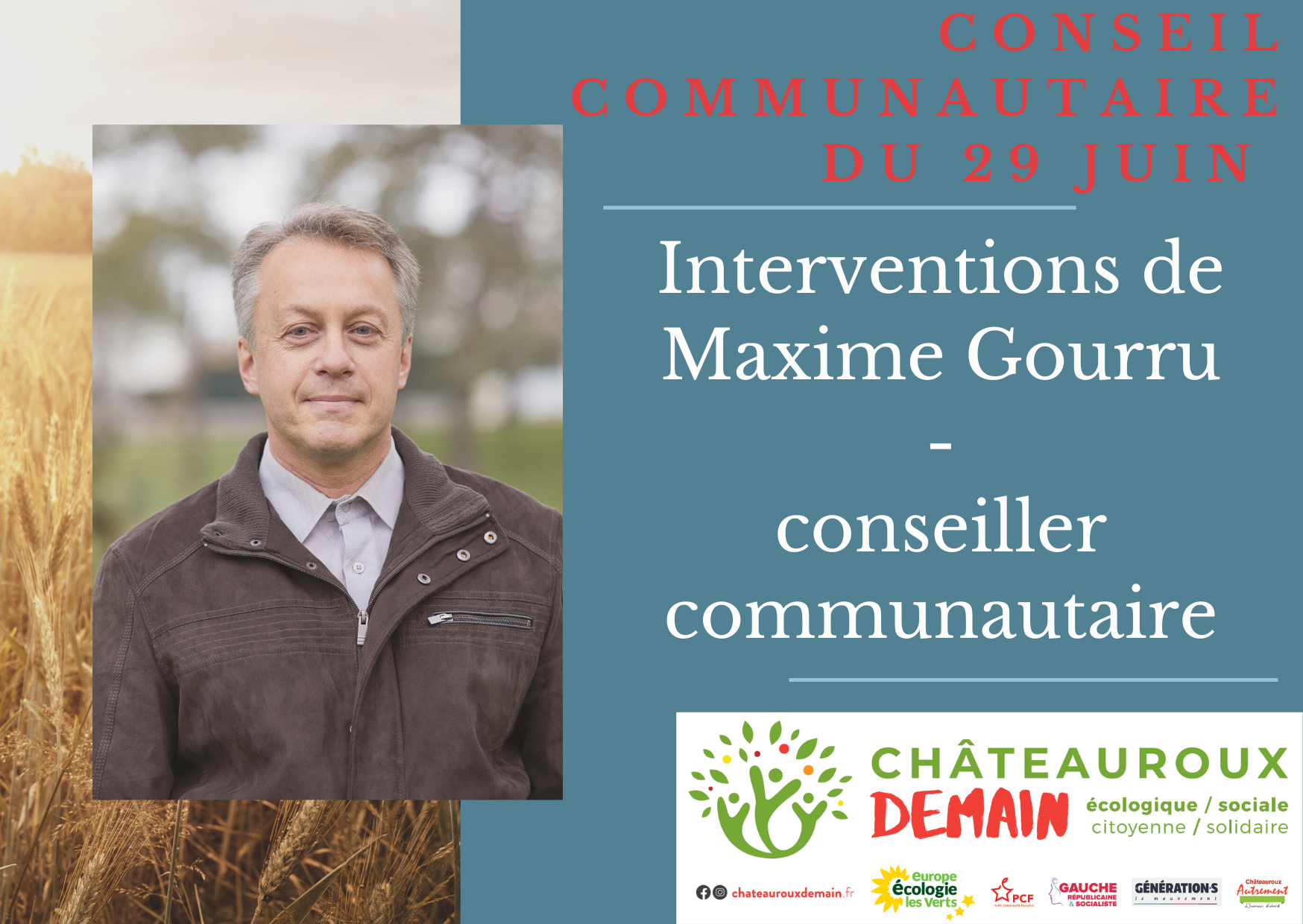 Interventions de Maxime Gourru au conseil communautaire du 29 juin 2023 ... Interventions de Maxime Gourru au conseil communautaire du 29 juin 2023 ...